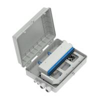China Gray IP65 Fiber Optic Distribution Box 48 Cores Splice Capacity Outdoor Network for sale