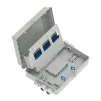 China Gray IP65 Fiber Optic Distribution Box 48 Cores Splice Capacity Outdoor Network for sale