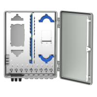 China 48 Cores FTTH Outdoor Fiber Optic Terminal Box IP65 Wall Pole Mount SMC for sale