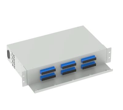China 48 Ports SC UPC Optical Distribution Frame 19 Inch Patch Panel for FTTX ODN Network for sale