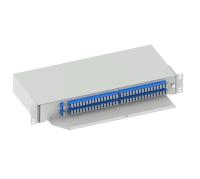 China 19inch Swing Type SC UPC Fiber Optic Splitter for Network FTTH Optical Fiber Patchpanel for sale