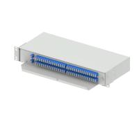 China 19inch Swing Type SC UPC Fiber Optic Splitter for Network FTTH Optical Fiber Patchpanel for sale