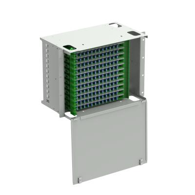 China Data Center Optic Fiber Systems LC Type 144 Ports Fiber Optic Distribution Patchpanel for sale