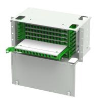 China 96 Ports SC Type Optical Fiber Distribution Patch Panel 19 Inch 266mm Rack Mount ODF for sale