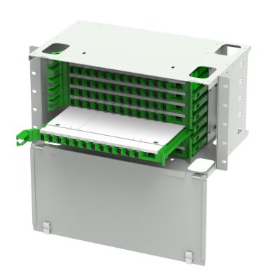 China 96 Ports SC Type Optical Fiber Distribution Patch Panel 19 Inch 266mm Rack Mount ODF for sale