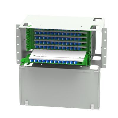 China LC Type 96 Ports Fiber Patch Panel for Network FTTH Distribution in Data Center ODF for sale