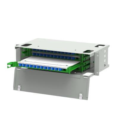 China Fiber Optic Equipment 48 Port LC Type Sub Optic Distribution Frame for ODN Network for sale