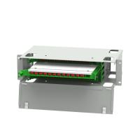 China 48 Port FC Type ODF Fiber Optic Distribution Frame 19 Inch Rack Mount 122x482x255mm for sale