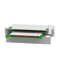 China 24 Port FC Fiber Optic Patch Panel 19 Inch Rack Mount 70x482x255mm Cold Rolled Steel for sale