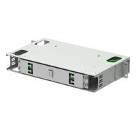 China 24 Port SC Fiber Optic Distribution Patch Panel 19 Inch Rack Mount 70x482x255mm for sale