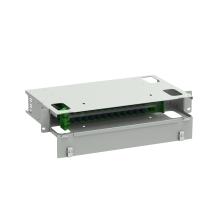 China 24 Port SC Fiber Optic Distribution Patch Panel 19 Inch Rack Mount 70x482x255mm for sale