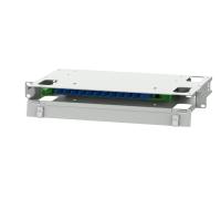 China 12 Port E2K Type Fiber Optic Patch Panel with 5 and White Color for sale