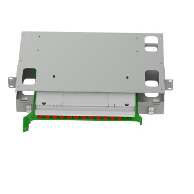 China FC Type 12 Ports Optic Fiber Distribution Patchpanel Ideal for FTTX ODF in Data Centers for sale