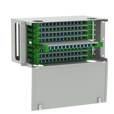 China White LC Type 96 Ports Optic Fiber Distribution Patchpanel for Fiber Optic Equipment for sale
