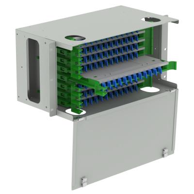 China 96 Ports Optic Fiber Distribution Patchpanel for Sub Optic Distribution Frame in White for sale