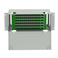 China 72 Port SC Fiber Optic Patch Panel 19 Inch Rack Mount ODF FTTX Distribution for sale