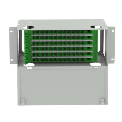 China 72 Port SC Fiber Optic Patch Panel 19 Inch Rack Mount ODF FTTX Distribution for sale