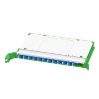 China 24 Port LC Fiber Optic Patch Panel 70x482x255mm 19 Inch Rack Mount Gray for sale