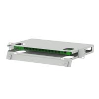 China ODN Network SC Type 12 Ports Fiber Distribution Patchpanel with Used Feature RAL 7035 for sale