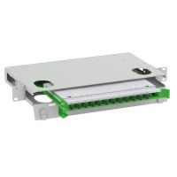 China ODN Network SC Type 12 Ports Fiber Distribution Patchpanel with Used Feature RAL 7035 for sale