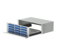 China Data Center LC Type 192 Ports Optic Fiber Distribution Patchpanel Fiber Optic Equipment WHITE for sale