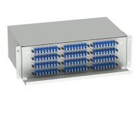 China Data Center LC Type 192 Ports Optic Fiber Distribution Patchpanel Fiber Optic Equipment WHITE for sale