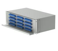 China Data Center LC Type 192 Ports Optic Fiber Distribution Patchpanel Fiber Optic Equipment WHITE for sale