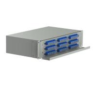 China 144 Port Fiber Optic Distribution Frame 19 Inch Rack Mount ODF 72 Port Capacity for sale