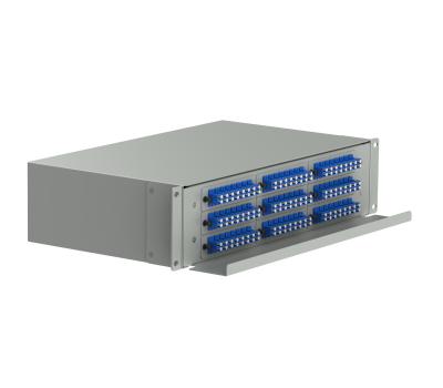 China 144 Port Fiber Optic Distribution Frame 19 Inch Rack Mount ODF 72 Port Capacity for sale
