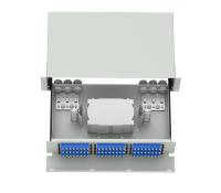 China 144 Port Fiber Optic Distribution Frame 19 Inch Rack Mount ODF 72 Port Capacity for sale
