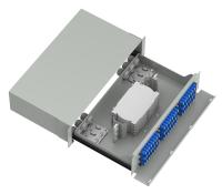 China 144 Port Fiber Optic Distribution Frame 19 Inch Rack Mount ODF 72 Port Capacity for sale