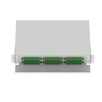 China Black 48-Port SC Type 2U Fiber Distribution Patchpanel for Data Center Applications for sale