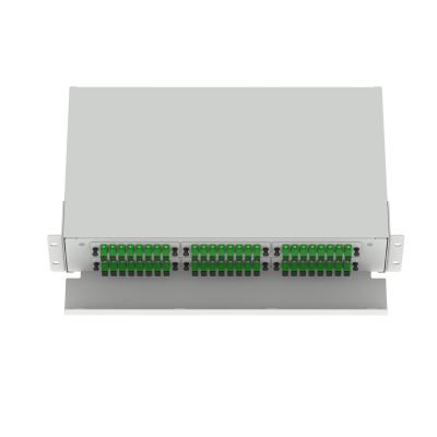 China Black 48-Port SC Type 2U Fiber Distribution Patchpanel for Data Center Applications for sale