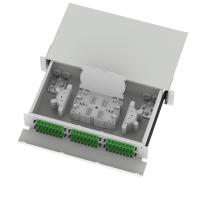 China Black 48-Port SC Type 2U Fiber Distribution Patchpanel for Data Center Applications for sale
