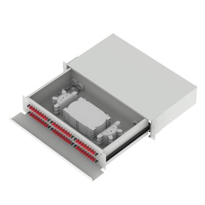 China Data Center Optic Fiber Distribution Patchpanel 48 Ports Equipment with 5 Period for sale