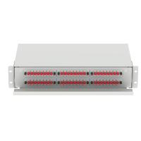 China Data Center Optic Fiber Distribution Patchpanel 48 Ports Equipment with 5 Period for sale
