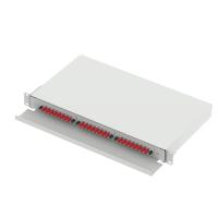 China 24 Port FC Fiber Optic Patch Panel 1U 19 Inch Rack Mount for Data Center FTTX for sale