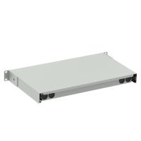 China FTTX White SC Type Fiber Distribution Patchpanel 19 Inch 24 Ports Rack Mount for sale