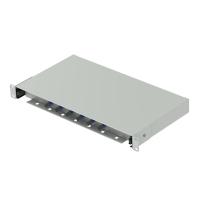 China FTTX White SC Type Fiber Distribution Patchpanel 19 Inch 24 Ports Rack Mount for sale