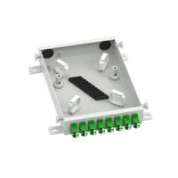 China 8 Cores Fiber Optic Terminal Box Cold Rolled Steel Wall Mount FTTH Distribution 180x130x36mm for sale