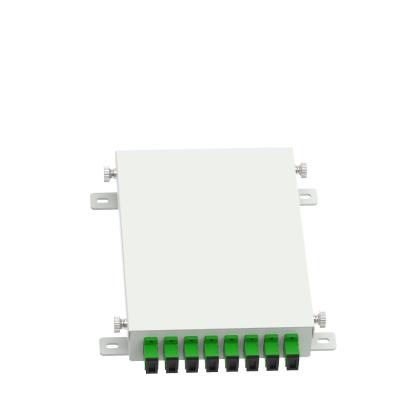 China 8 Cores Fiber Optic Terminal Box Wall Mount SC APC ODN Network 180x130x36mm for sale
