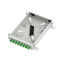 China 8 Cores Aluminum FTTH Terminal Box 180x130x36mm for Fiber Optic Network Distribution for sale