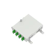 China RAL 7035 4 Cores LC UPC Fiber Optic Terminal Box Wall Mount FTTX 136x118x34mm for sale