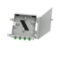China FC APC 4 Cores Fiber Optic Terminal Box Wall Mountable for FTTX Network 136x118x34mm for sale