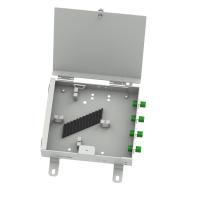 China FC APC 4 Cores Fiber Optic Terminal Box Wall Mountable for FTTX Network 136x118x34mm for sale