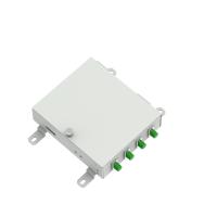 China FC APC 4 Cores Fiber Optic Terminal Box Wall Mountable for FTTX Network 136x118x34mm for sale