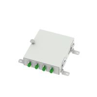 China FC APC 4 Cores Fiber Optic Terminal Box Wall Mountable for FTTX Network 136x118x34mm for sale