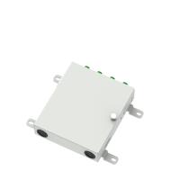 China FC APC 4 Cores Fiber Optic Terminal Box Wall Mountable for FTTX Network 136x118x34mm for sale