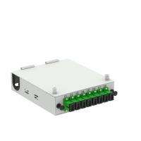 China Cold Rolled Steel 8 Cores SC APC Fiber Optic FTTH Terminal Box Wall Mount 180x130x36mm for sale