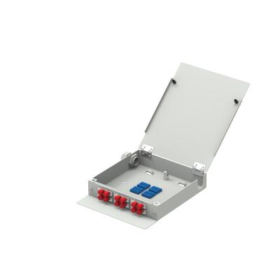 China 12 Cores FC UPC Fiber Optic Distribution Box Wall Mountable for FTTH FTTX Networks for sale